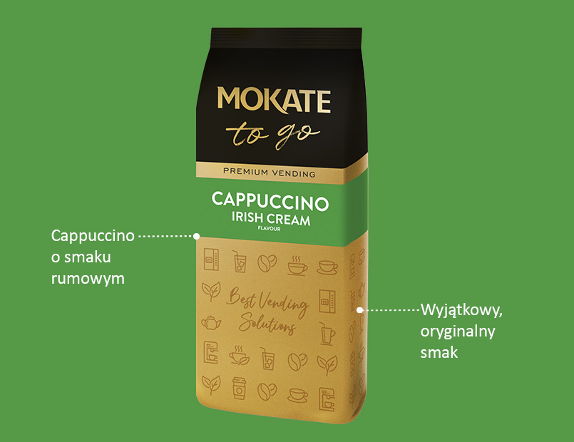 Cappuccino Mokate TO GO irish cream vending 1 kg